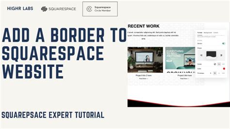How To Add Borders To Your Page On Squarespace — Highr Labs Dylan Bindrup