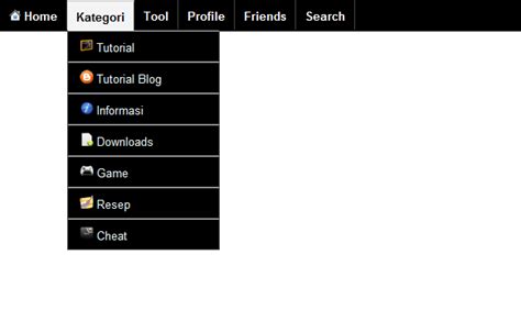 Cara Membuat Menu Navigasi Dropdown Bergambar Bhibit Arianto