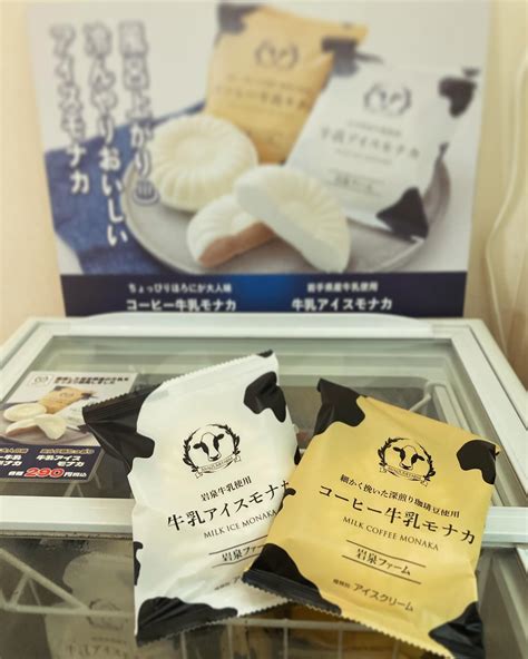 アイスモナカの販売を始めました！岩手県・岩泉ファームの牛乳から出来た白いモナ 第一相模湯【天然黒湯・高濃度炭酸泉】