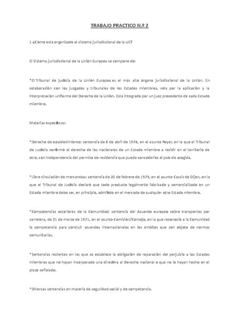 TP 2 DIR TRABAJO PRACTICO 2 DIR TRABAJO PRACTICO N º 2 1 Cómo está