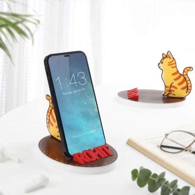 Buy Send Cat Shaped Personalized Mobile Stand Online IGP JVS1278173