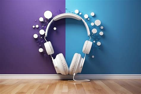 Premium Photo 3d Rendering Of White Symbol Of Communication Bubble With Headphone Inside Icon