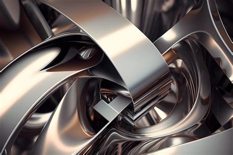 Premium Photo Abstract Clear Metallic Background Closeup