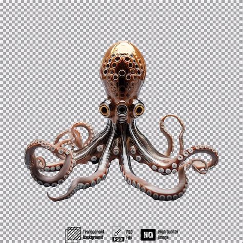 A Robot Octopus With Tentacles Made Of Flexible Metallic Tubing