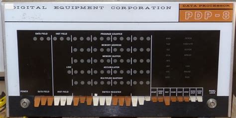 Pdp 8 Straight 8 Computer Front Panel Restoration