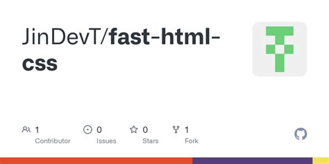 Github Jindevtfast Html Css