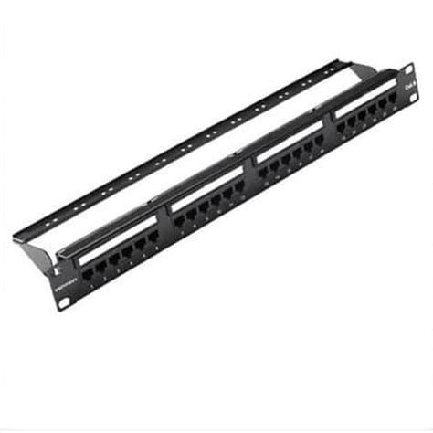 Jual Vention Network Patch Panel Gigabit Ethernet LAN RJ45 Wall Rackmount 1U 24 Port Cat 5e