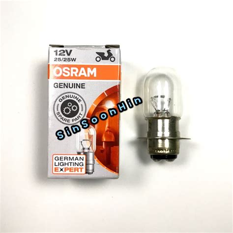 Osram Bulb 12V 25 25W Lampu MENTOL Depan Ex5 Dream Wave Lc135 Srl110 Lagenda Kriss2 C70 GBO