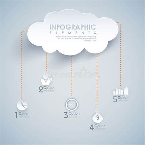 Cloud Computing Infographics Stock Vector Illustration Of Cell