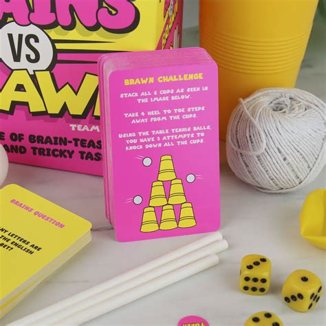 Brains Vs Brawn Game Fun Party Game