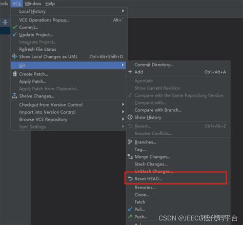 Idea撤销git Commitidea Commit撤销 Csdn博客