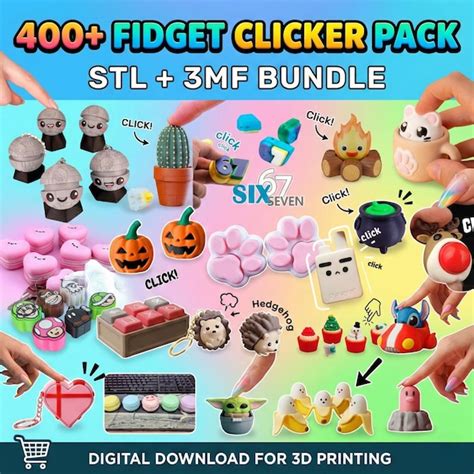 Clicker 3d Stl Files Etsy