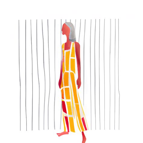 Geometric Woman Silhouette Art Print Vintage Minimalistic Illustration