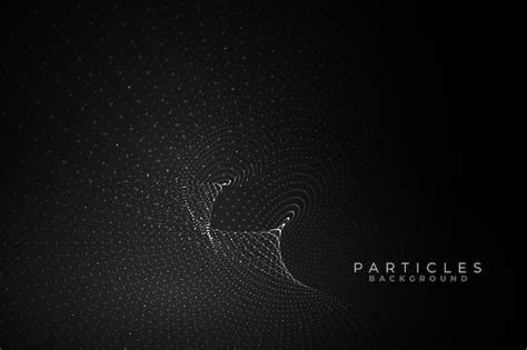 Free Vector Abstract Digital Dotted Dark Background A Dynamic Flow