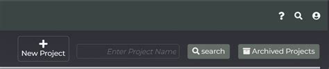 Create New Project From Dashboard