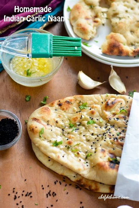 Homemade Restaurant Style Indian Garlic Naan Recipe