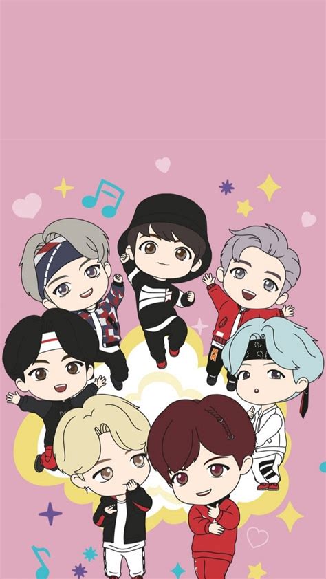 100 Bts Chibi Backgrounds