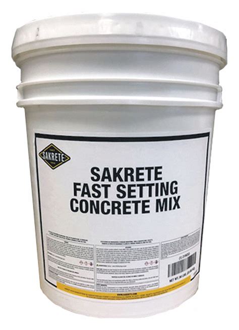 Sakrete Fast Setting 50 Lb Container Size Concrete Mix 21hc53