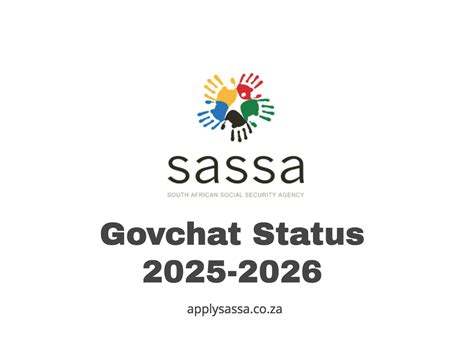 Govchat Status 2025 2026 Sassa Grant 2025