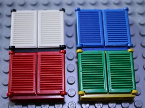 4x Lego Windows With Shutters Classic 3x4 1x4x3 Choose Mix City