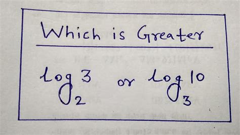 Solving An Interesting Logarithmic Questions Logarithmic Maths