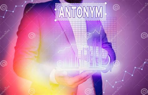 Conceptual Hand Writing Showing Antonym Business Photo Text Word Or
