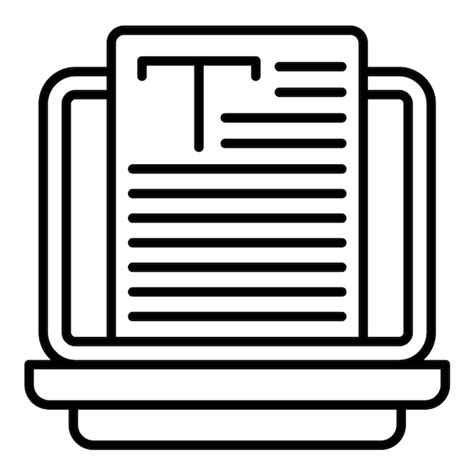 Premium Vector Copywriting Line Illustration