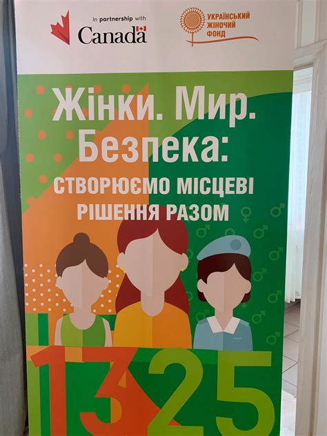 Участь у тренінгу в рамках проєкту «Жінки Мир Безпека створюємо