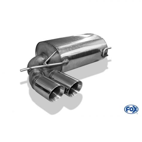 Silencieux Arrière Inox 2x90mm Type 25 Pour Audi A3 Quattro Type 8p