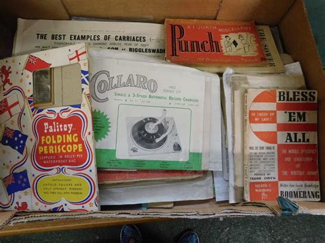 Lot 363 Box Ephemera