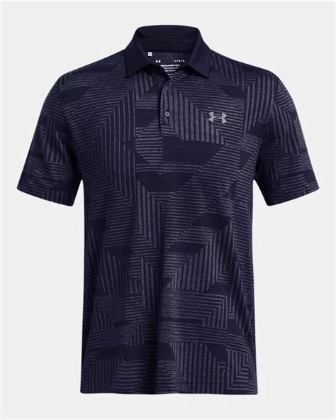 Mens Ua Playoff Geo Jacquard Polo Under Armour
