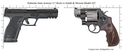 Palmetto State Armory 57 Rock Vs Smith And Wesson Model 327 Size