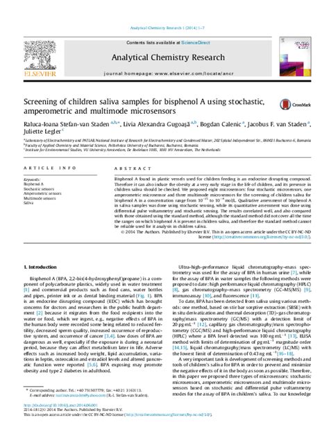 Pdf Portable Colorimetric Paper Based Biosensing Device For The Assessment Of Bisphenol A In