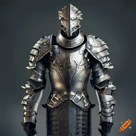 Intricate And Detailed Fantasy Metal Armor Design From Multiple Angles