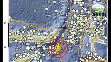 Gempa Bumi M 3 5 Guncang Sulut Selasa Malam 29 Agustus 2023 BMKG