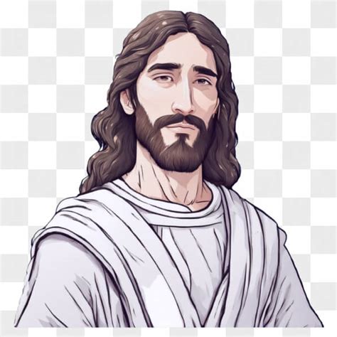 Descarga Representación estilizada de una figura masculina en túnicas Cartoons En Línea