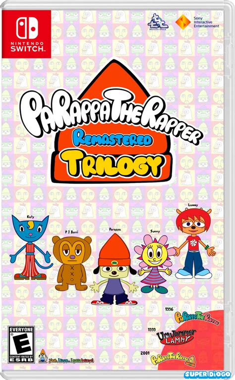 Parappa Rapper Remaster Trilogy Nintendo Switch By Superdiogoart On Deviantart