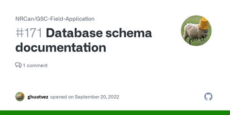 Database Schema Documentation · Issue 171 · Nrcangsc Field