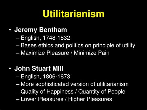 Ppt Utilitarianism Powerpoint Presentation Free Download Id161704
