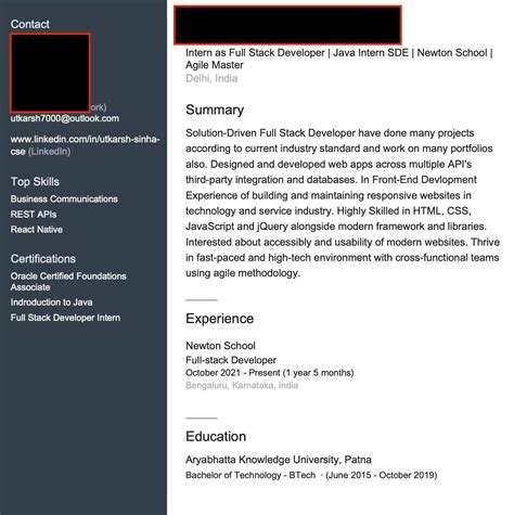 Plz Roast My Resume Dont Hold Back Rdevelopersindia