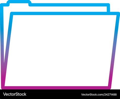 Degraded Line Folder File Office Data Information Vector Image
