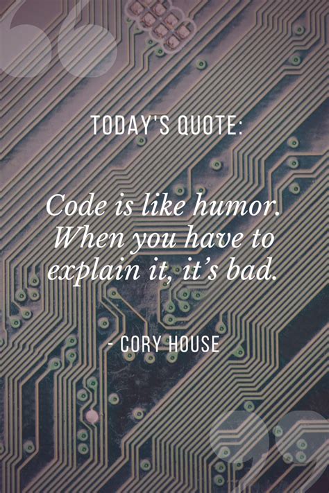 code is like humor