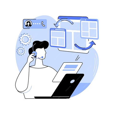 Premium Vector Software Support Specialist Isolated Cartoon Vector Illustrations