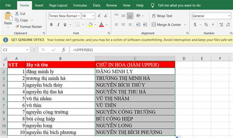 3 cách chuyển chữ in hoa thành chữ thường trong Excel và ngược lại