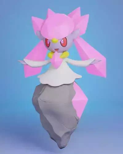 Pokemon Diancie 3d Model 3d Printable Cgtrader