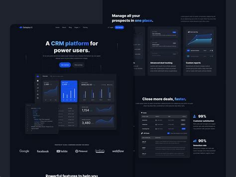 Dataplus X Website Page Template For Webflow