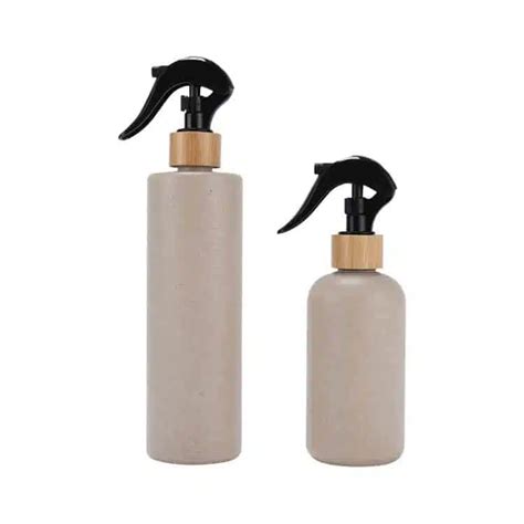 Bamboo Trigger Pump Spray Cap Ybj Cosmetic Packaging Manufacturer