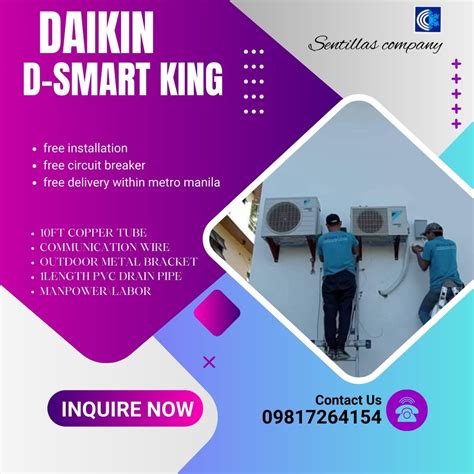 Daikin D Smart King Inverter Split Type Air Conditioning Tv And Home
