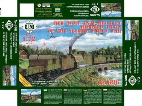 Unimodels Um Mt 696 1 72 Red Army Anti Aircraft Armored Train Of The