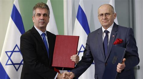 Izraelio Ir Lenkijos Užsienio Reikalų Ministrai Susitinka Siekdami